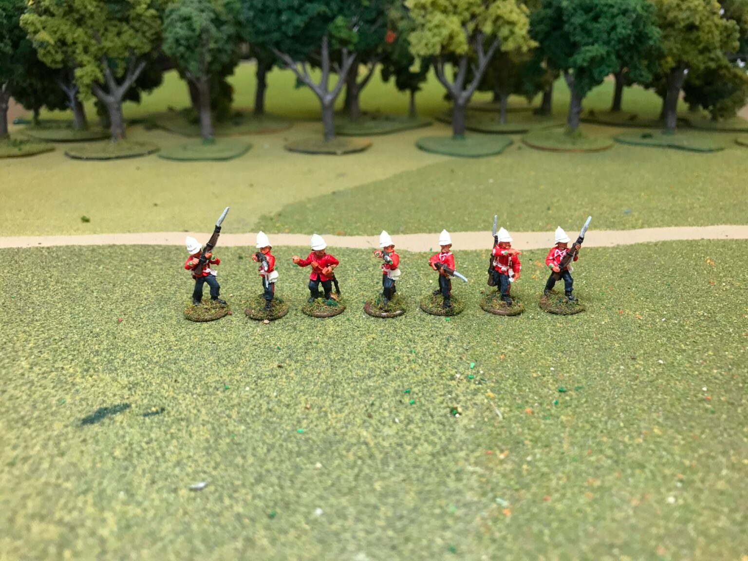 British Zulu War Infantry Firing - 19th Century Miniatures