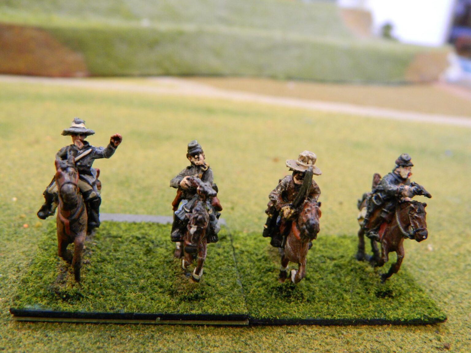 Confederate Cavalry With Pistols and Shotguns - 19th Century Miniatures