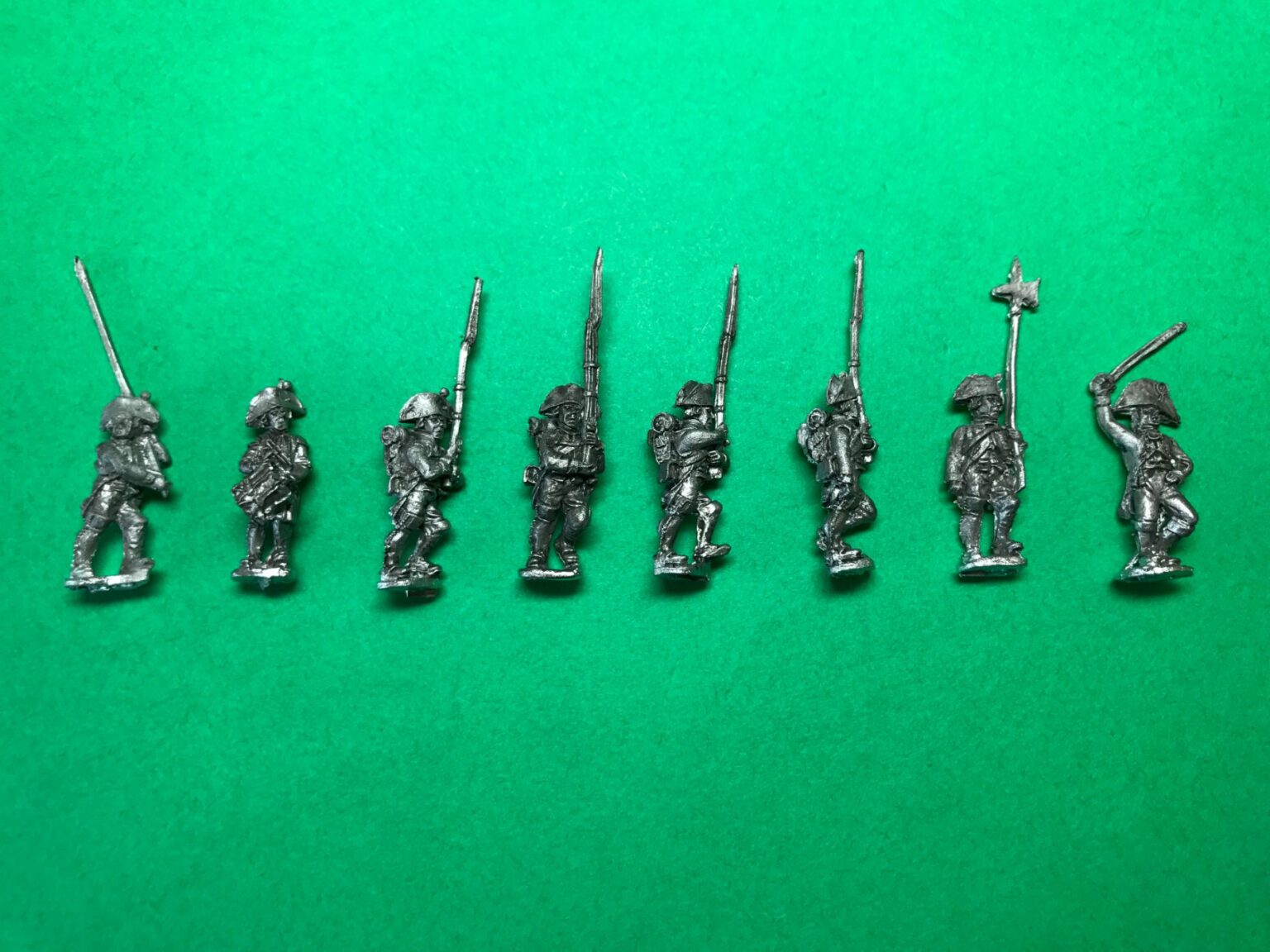 Saxon Line Infantry March Attack With Command - 19th Century Miniatures